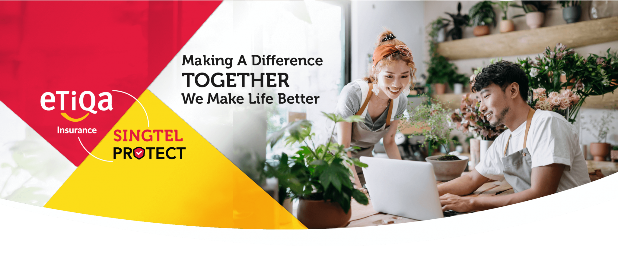 Singtel Protect and Etiqa Insurance: Making a difference together