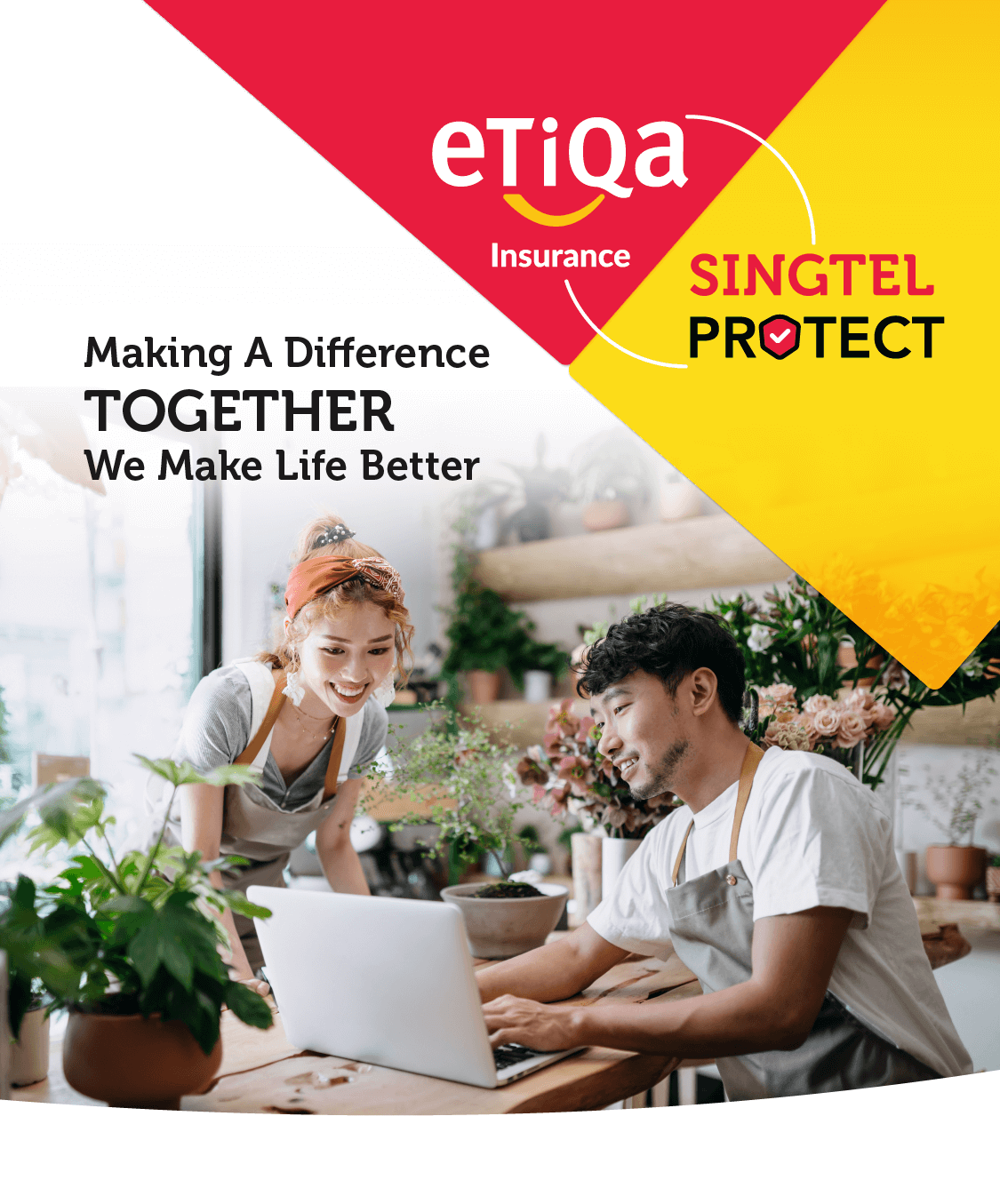 Singtel Protect and Etiqa Insurance: Making a difference together